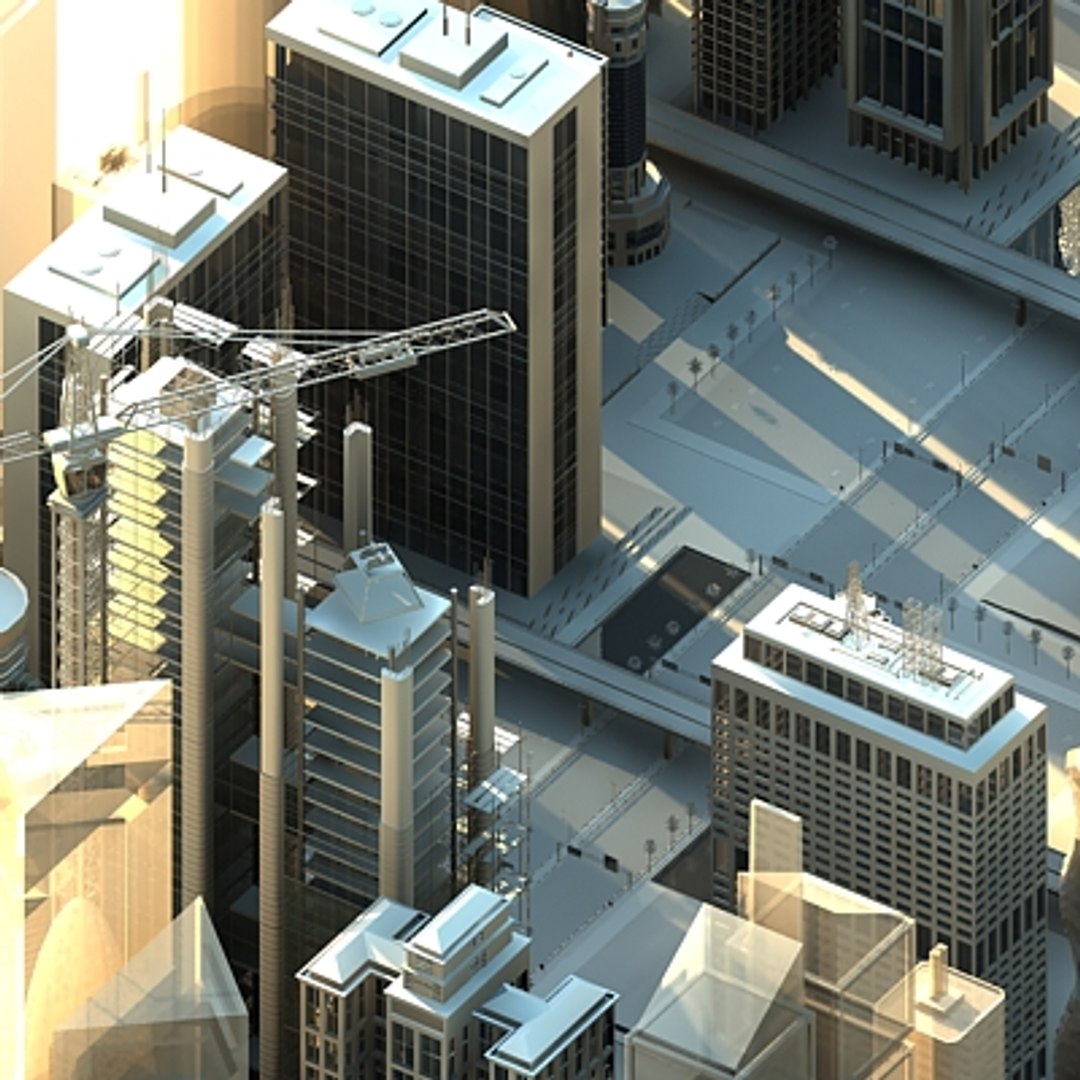 Cityscape 3d Model