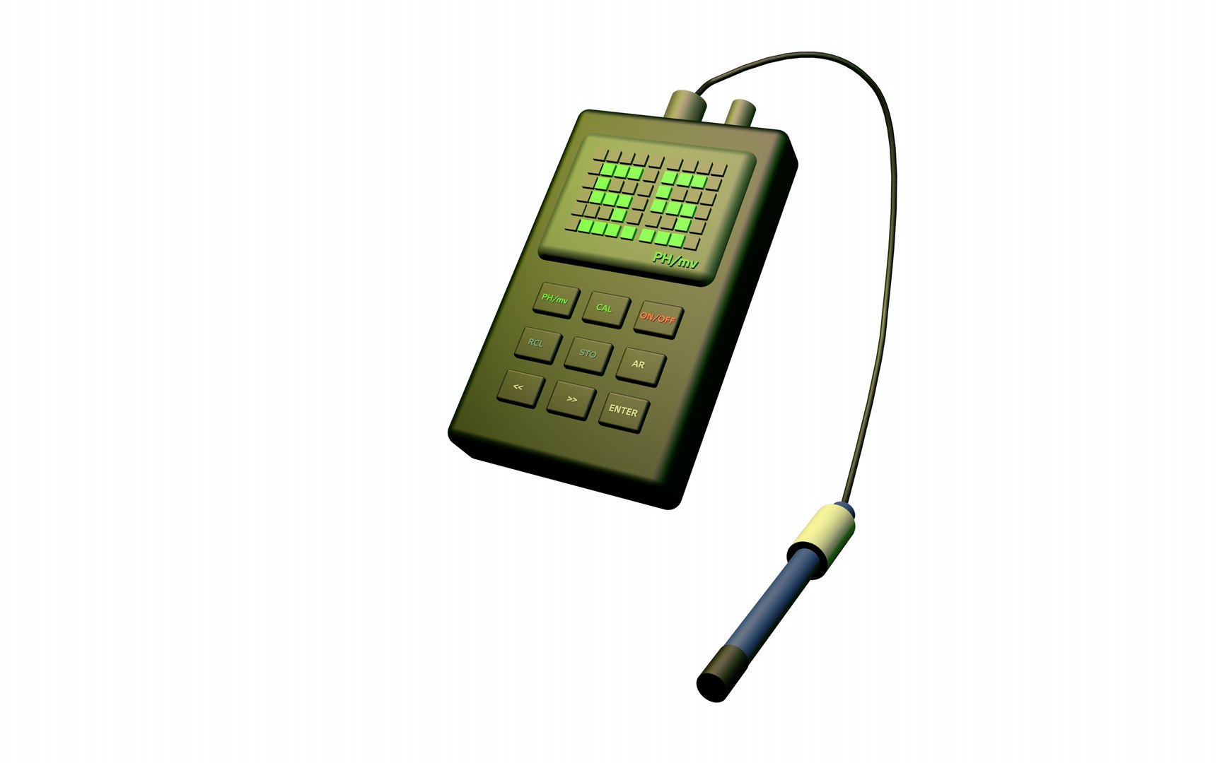 3D Ph Meter Model - TurboSquid 1359254