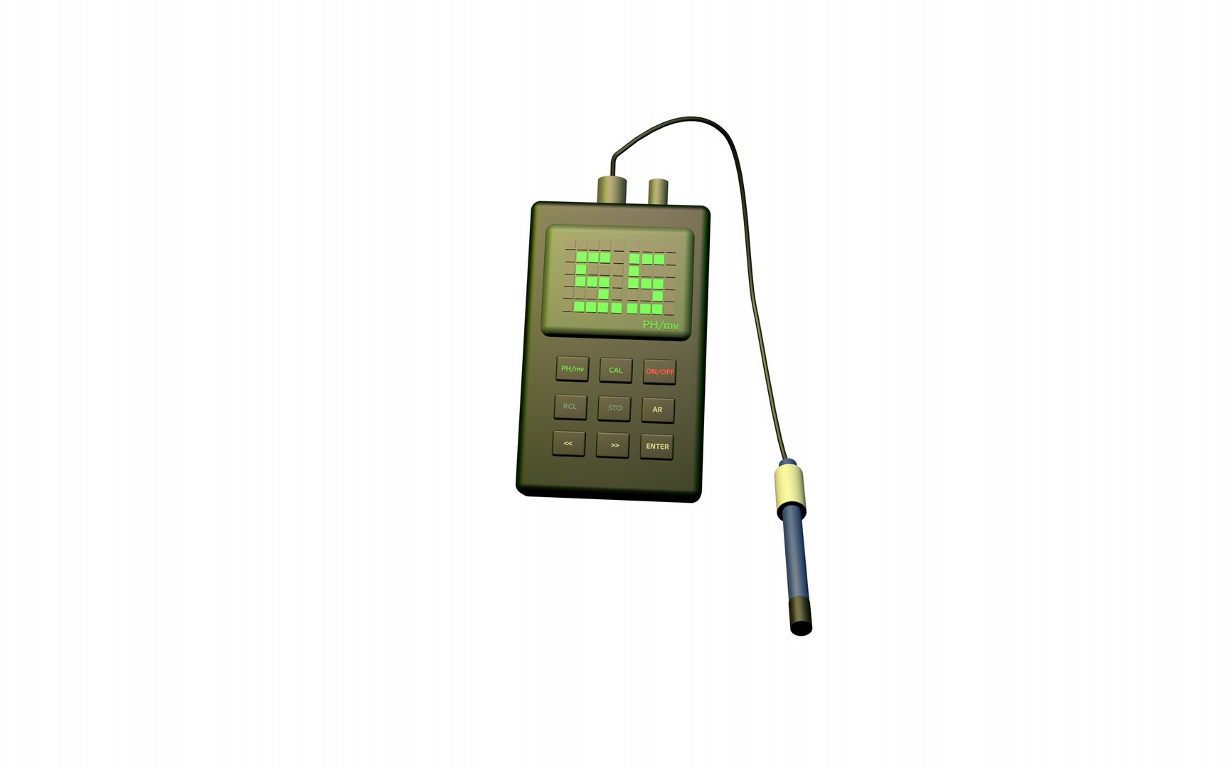 3D Ph Meter Model - TurboSquid 1359254