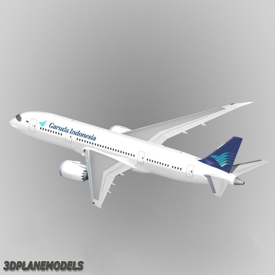 B787-8 Garuda Indonesia 3d Model