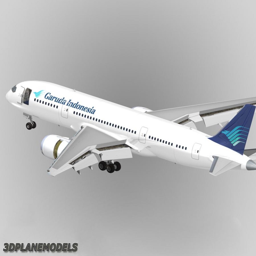 B787-8 Garuda Indonesia 3d Model