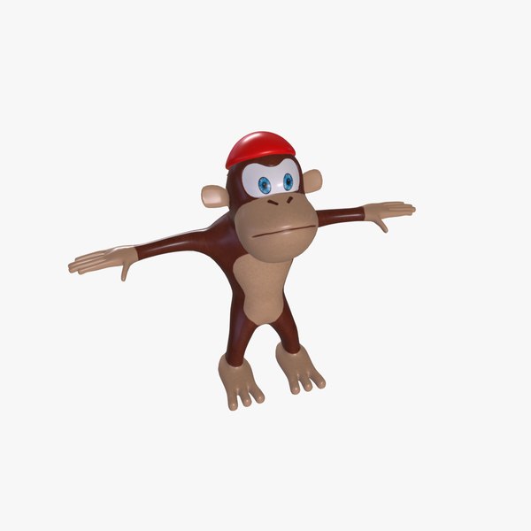 3D Monkey cartoon - TurboSquid 2011335