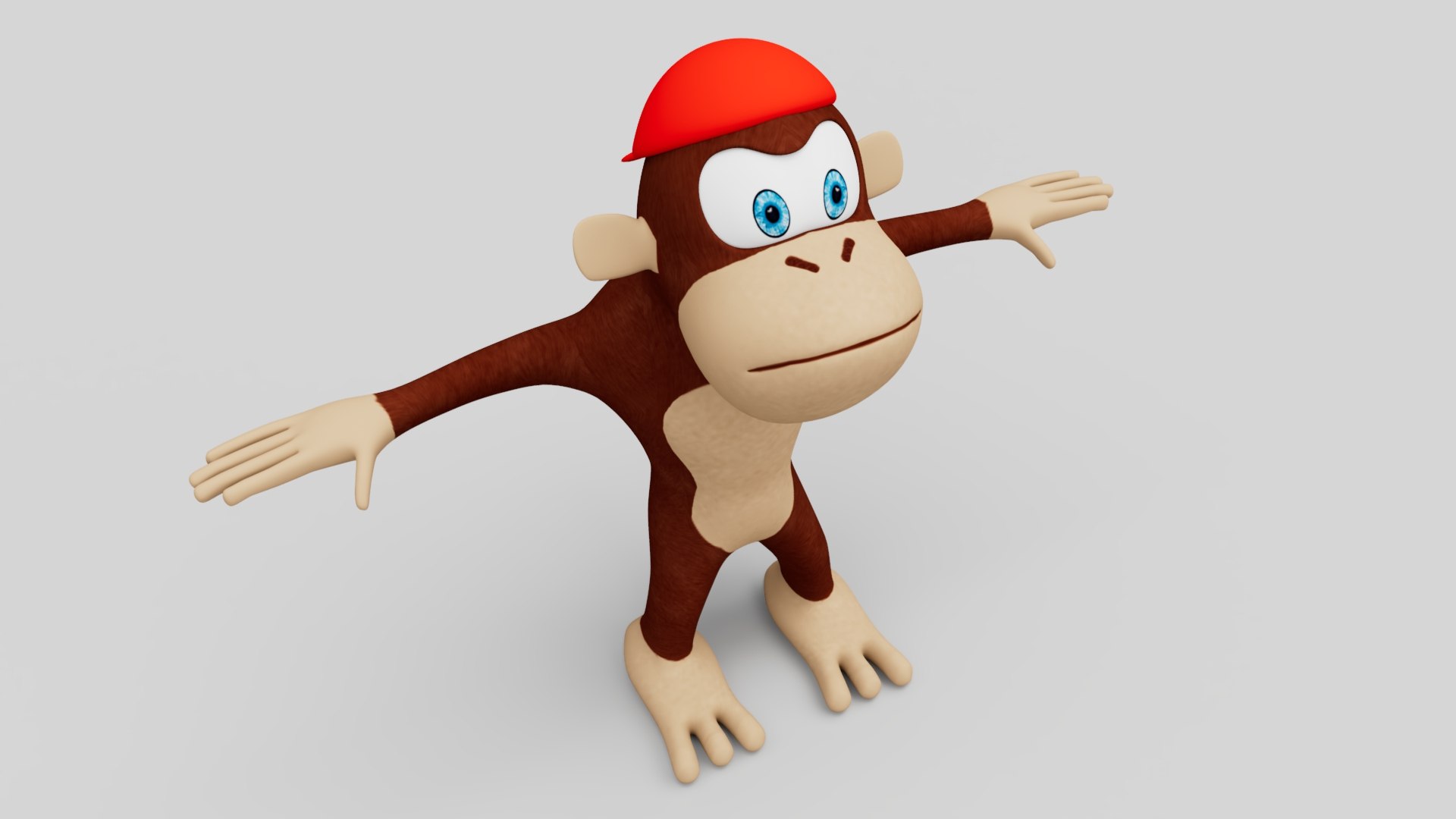 3D Monkey Cartoon - TurboSquid 2011335