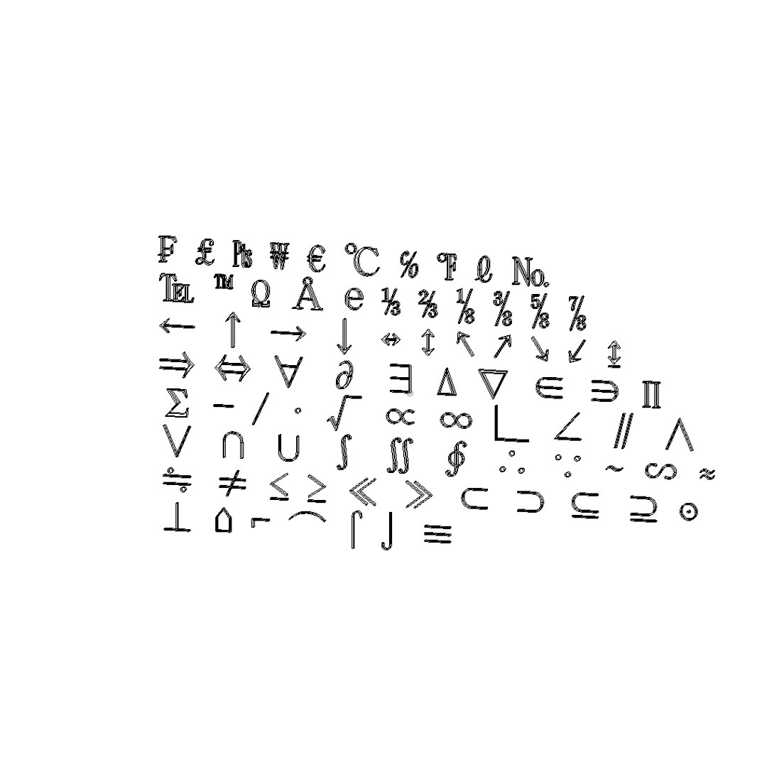 Symbols4 Ms Mincho Font 3D Model - TurboSquid 1191434