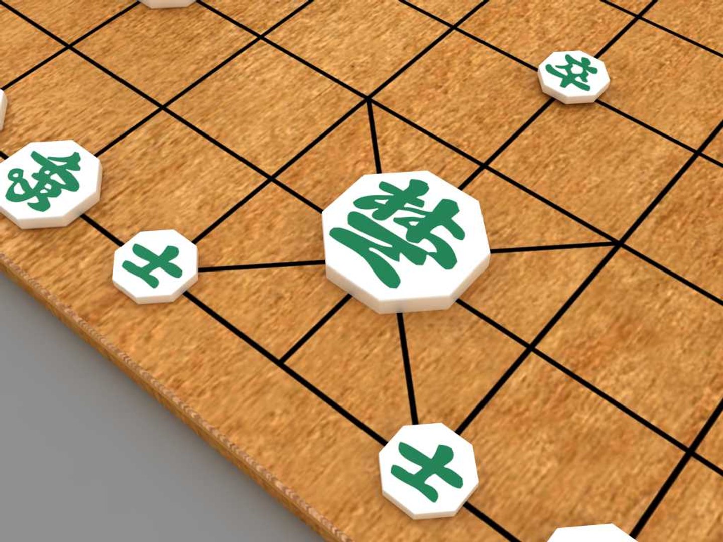 3d Janggi Korean Chess Model