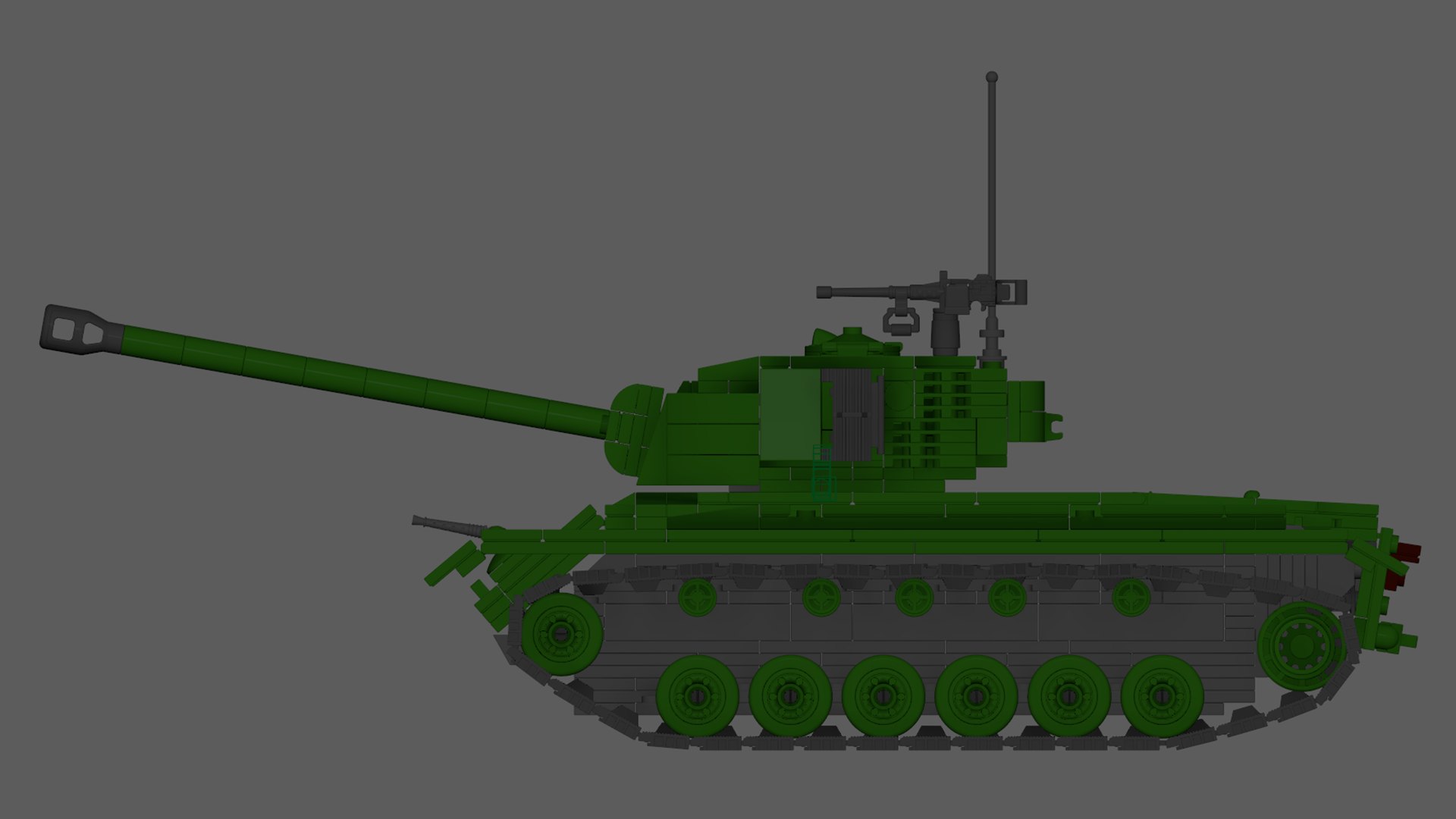 LEGO M26 TANK 3D - TurboSquid 1862448
