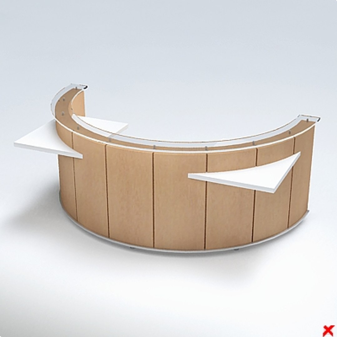 Counter Desk 3d 3ds