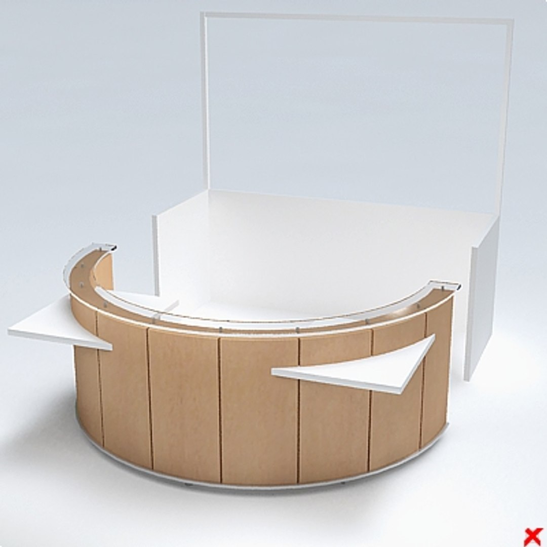 Counter Desk 3d 3ds