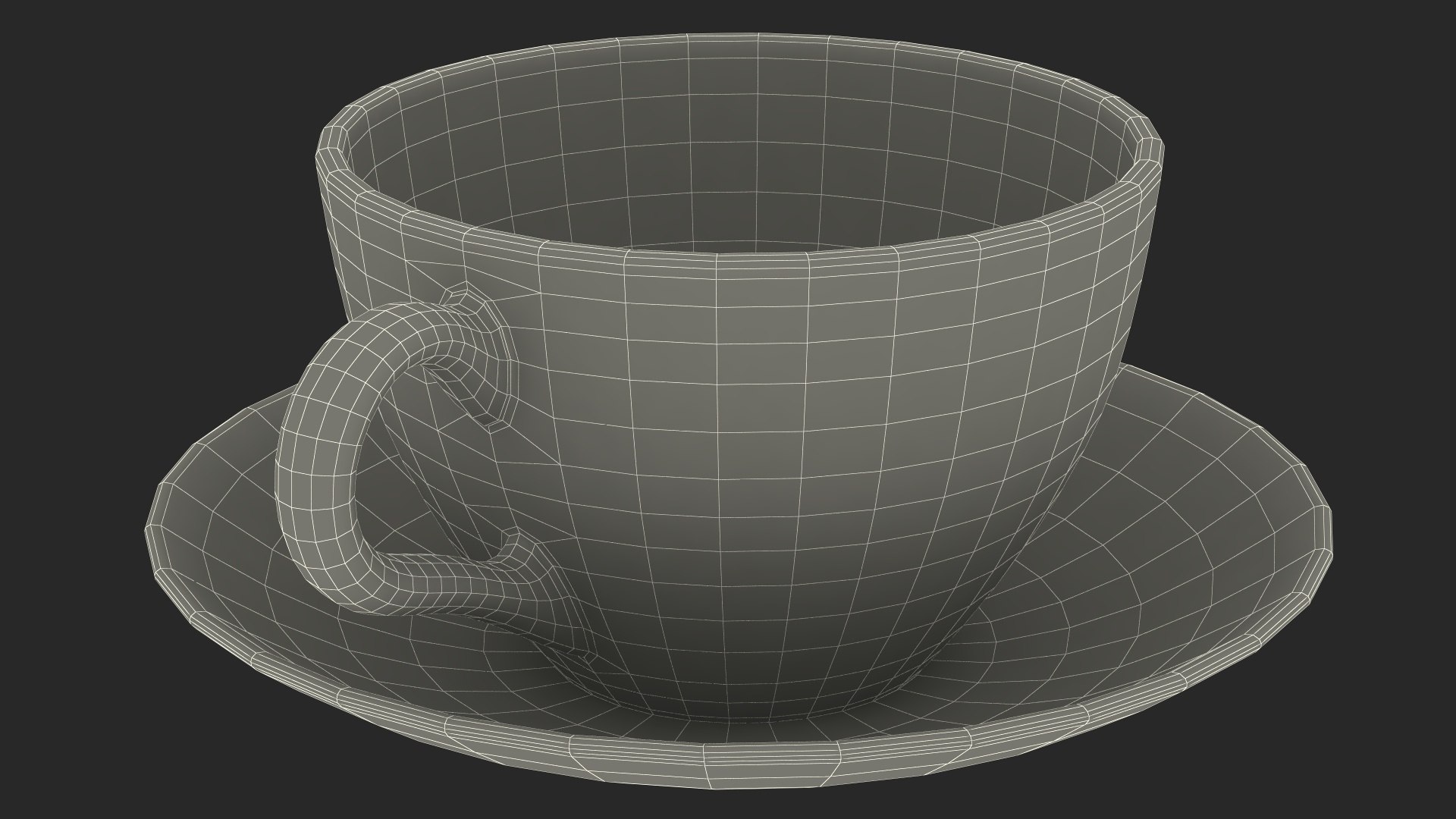 Clear Glass Tea Cup With Plate Empty 3D Model - TurboSquid 2083802