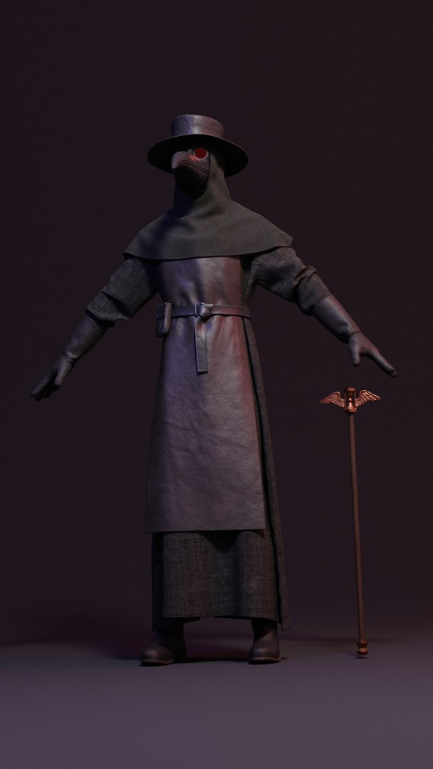 3D Model Plague Doctor - TurboSquid 1596120