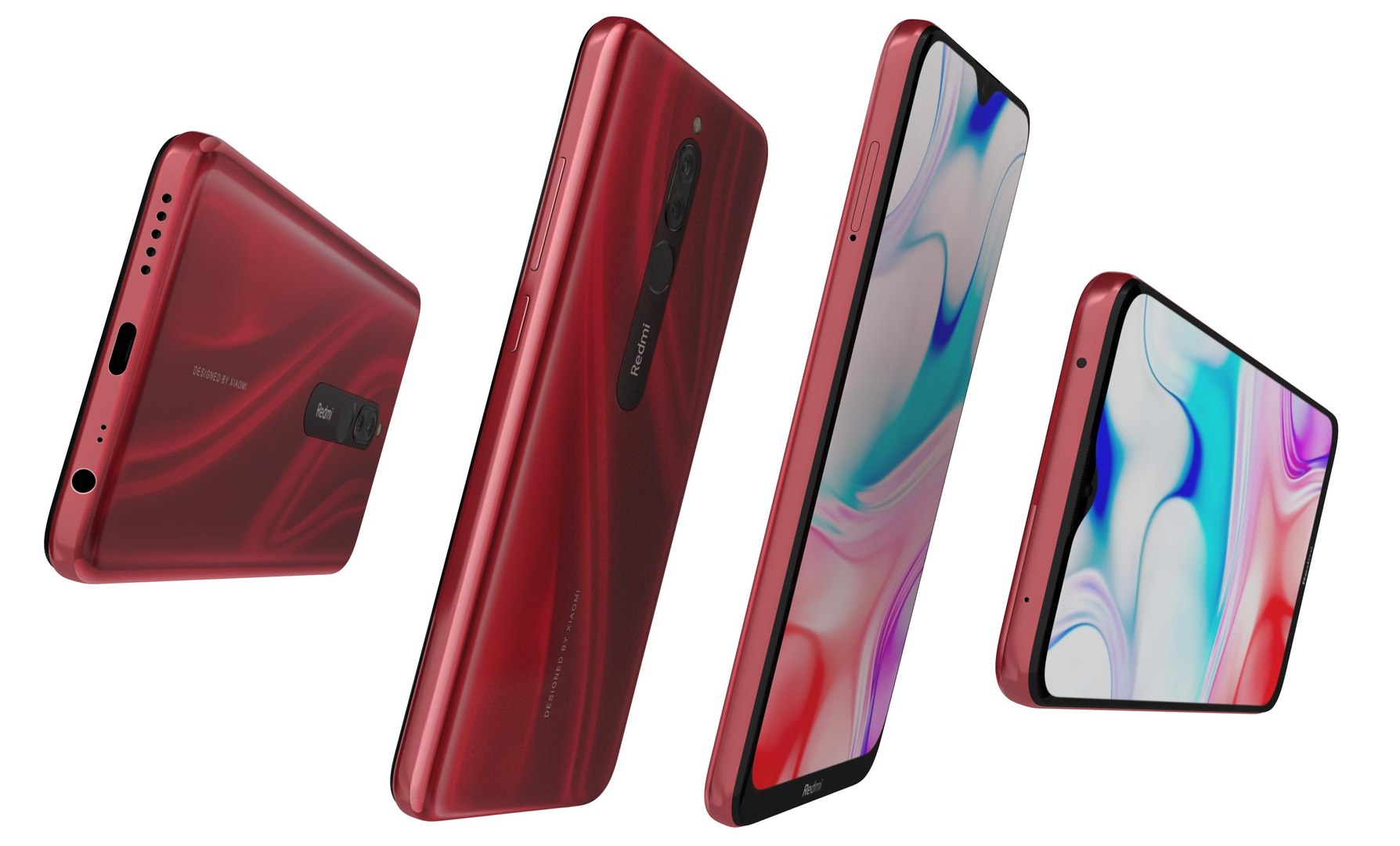 Xiaomi Redmi 8 Ruby Red 3D model - TurboSquid 1740957