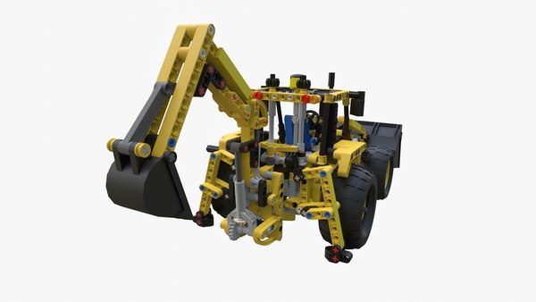 3D LEGO Backhoe Loader Toy model - TurboSquid 1818449