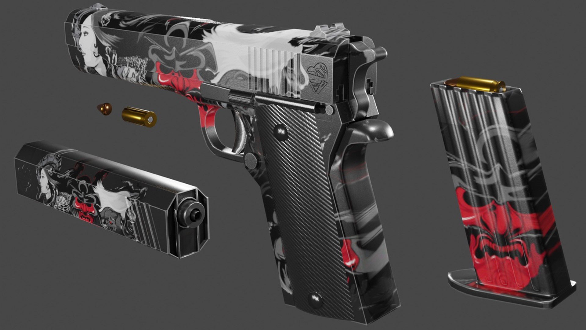 Pistol Gun Fps - Tps 3D Model - TurboSquid 2405710