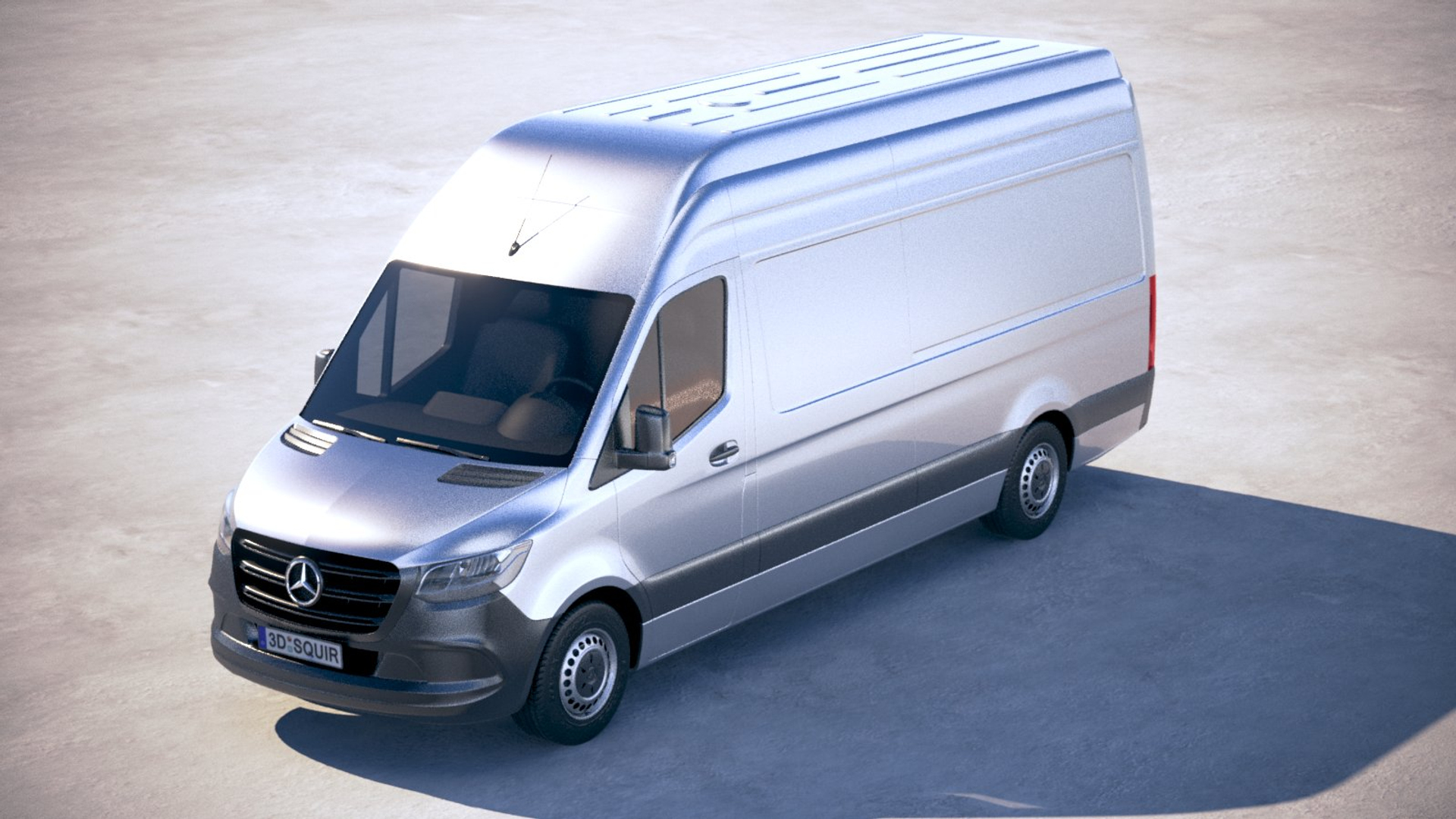 3D Model Mercedes-benz Sprinter Long - TurboSquid 1369817