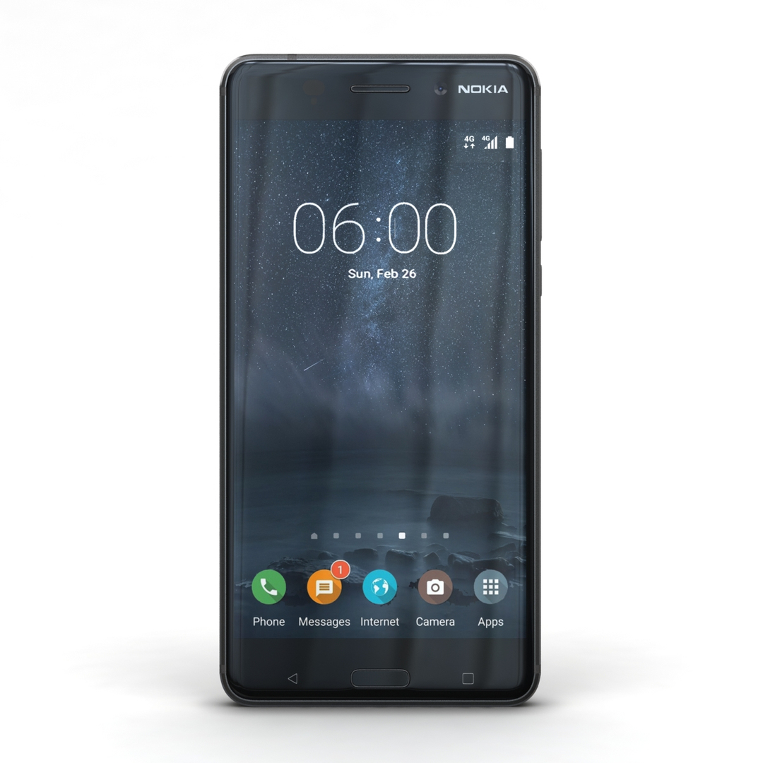 Nokia 6 Matte Black 3D - TurboSquid 1234204