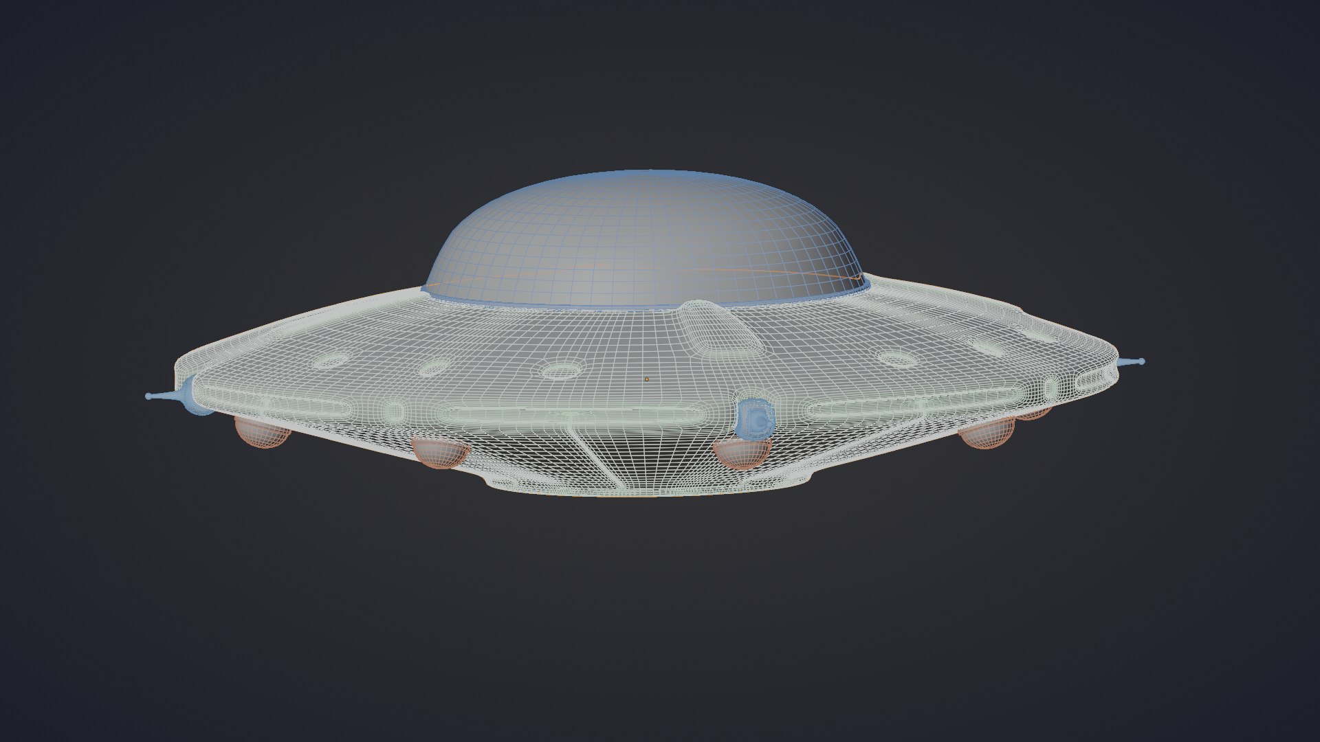UFO Alien Ship 3D - TurboSquid 2239045