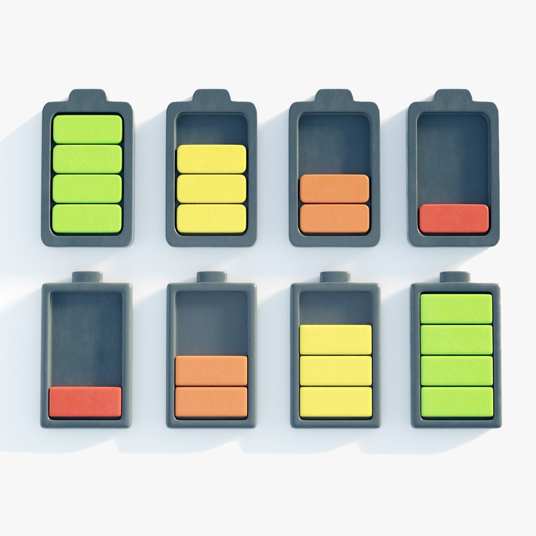 3D Battery Icon Model - TurboSquid 1694731