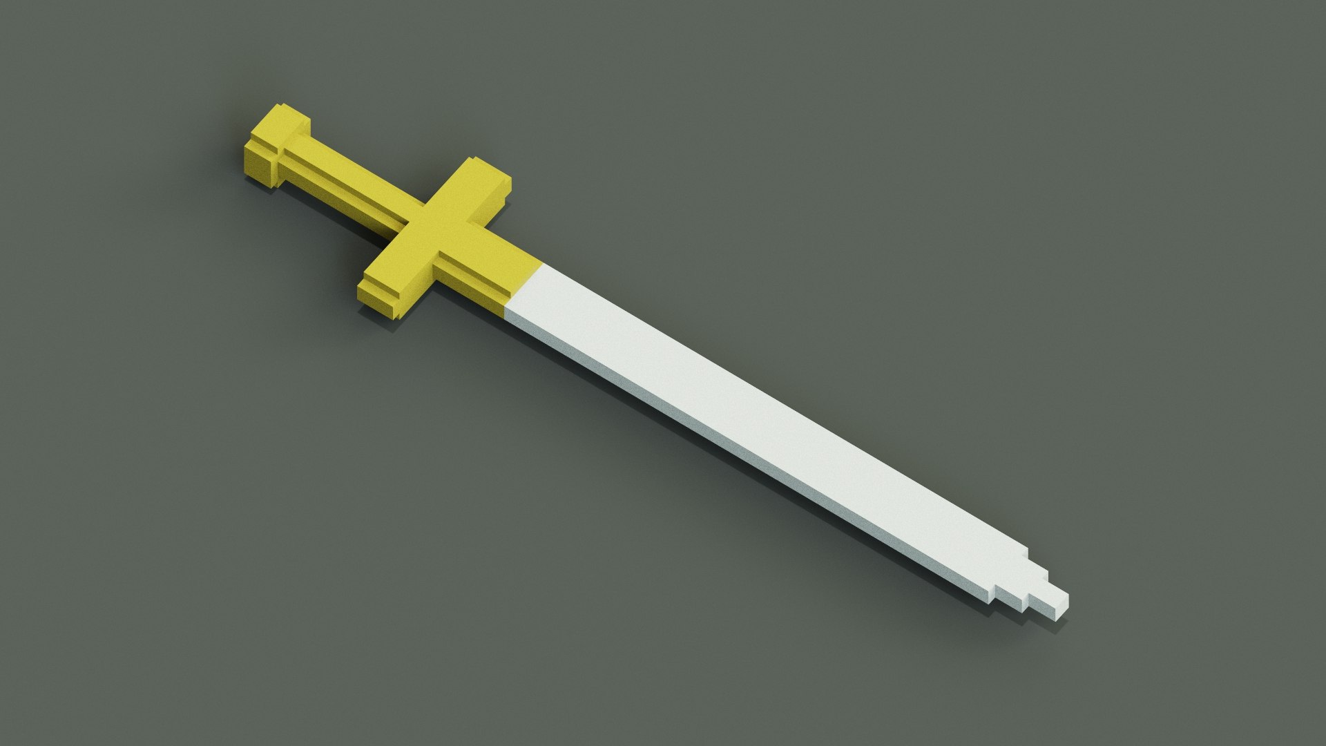 3D Voxel Sword - TurboSquid 1862948