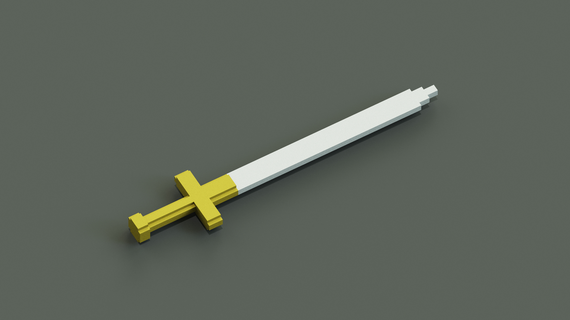 3D Voxel Sword - TurboSquid 1862948