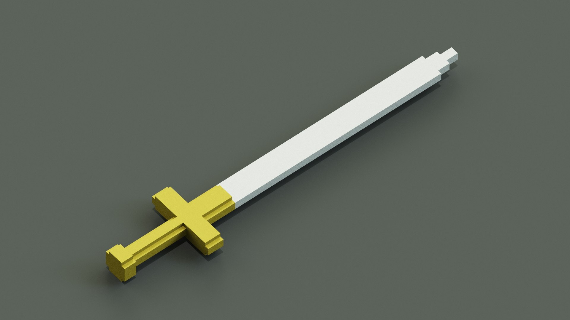 3D Voxel Sword - TurboSquid 1862948