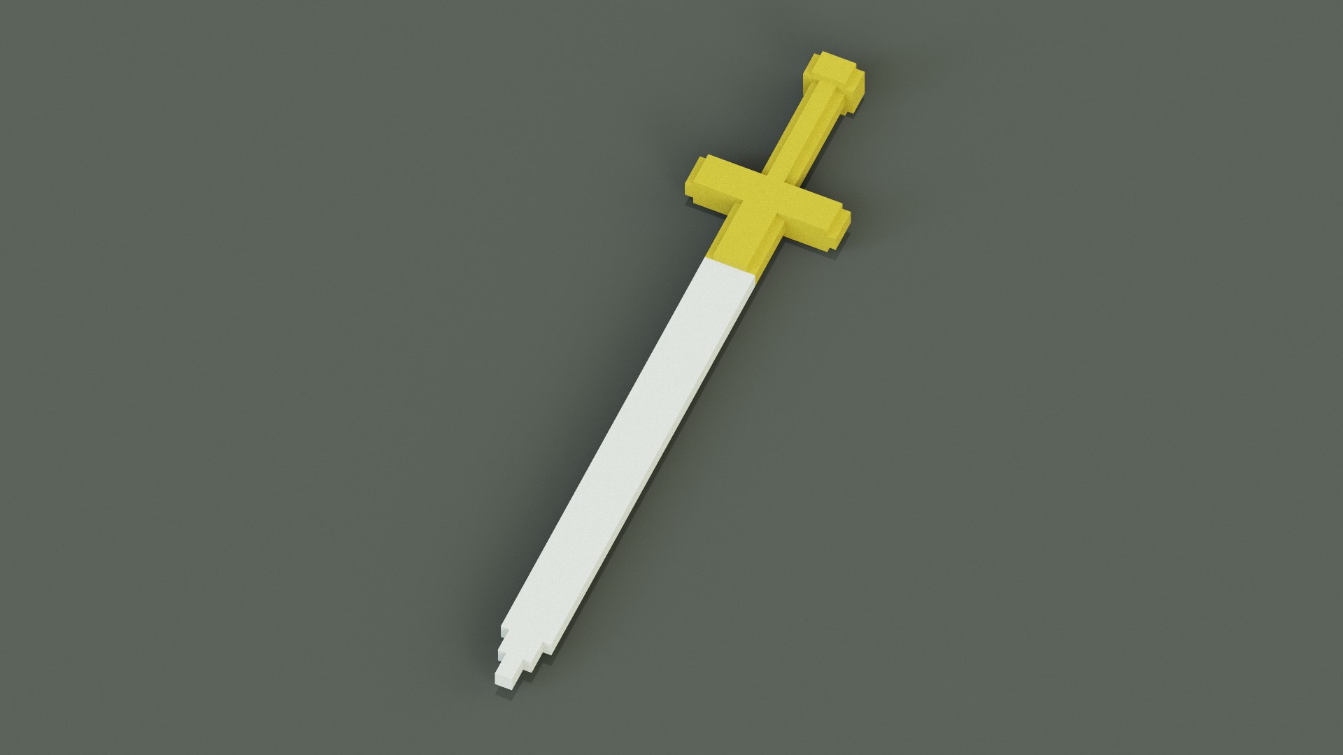 3D Voxel Sword - TurboSquid 1862948