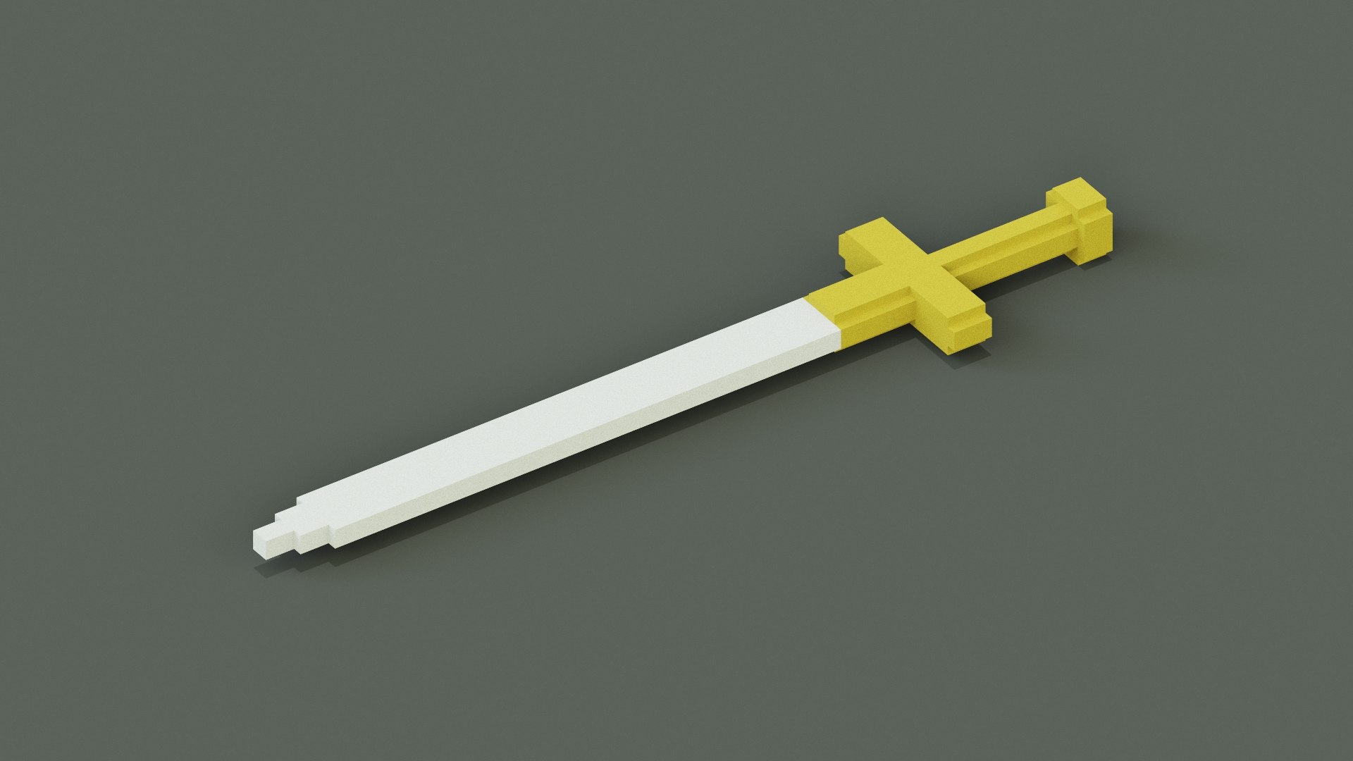 3D Voxel Sword - TurboSquid 1862948