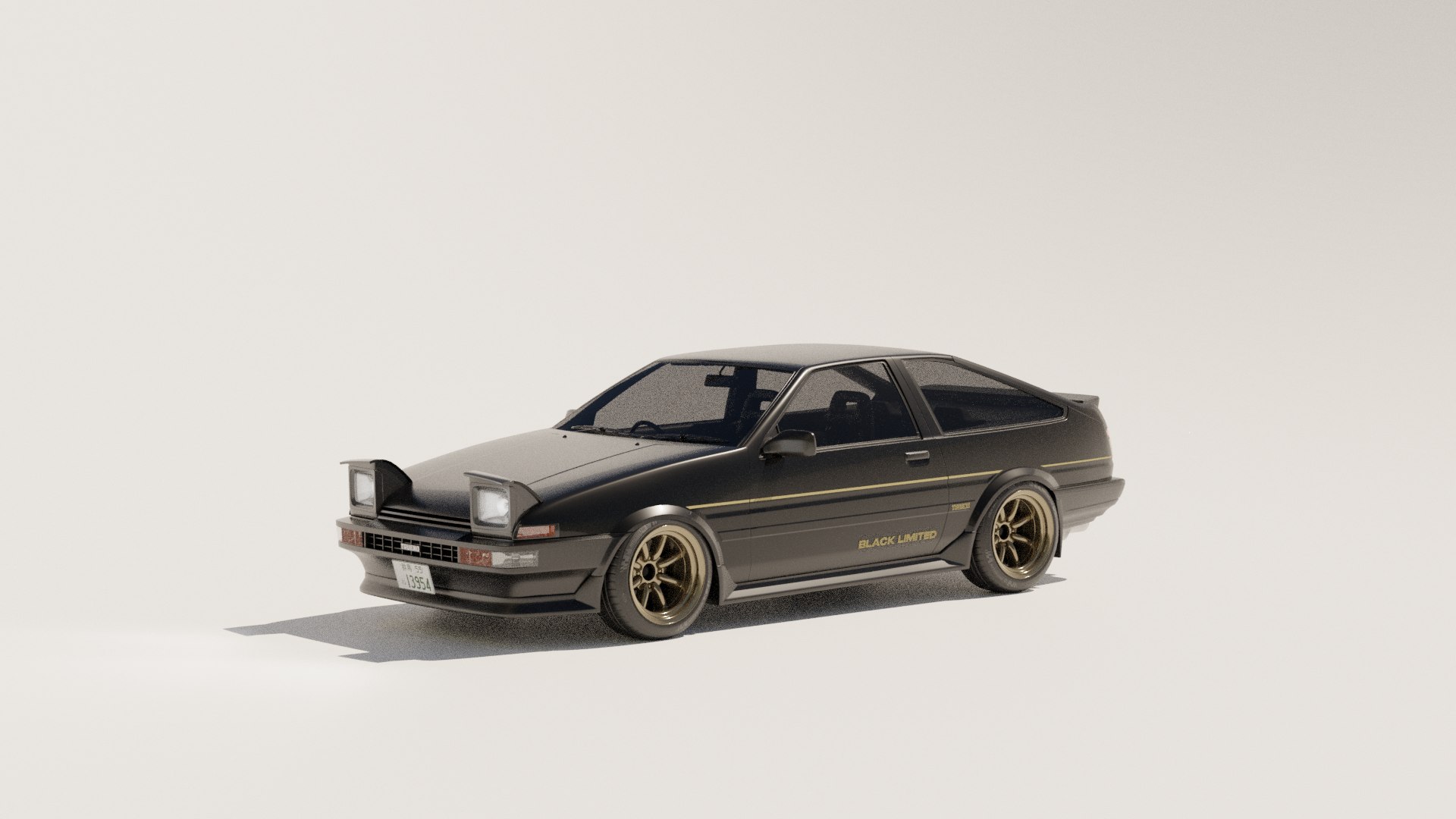 Toyota Ae86 Rigged 3D Model - TurboSquid 2111087