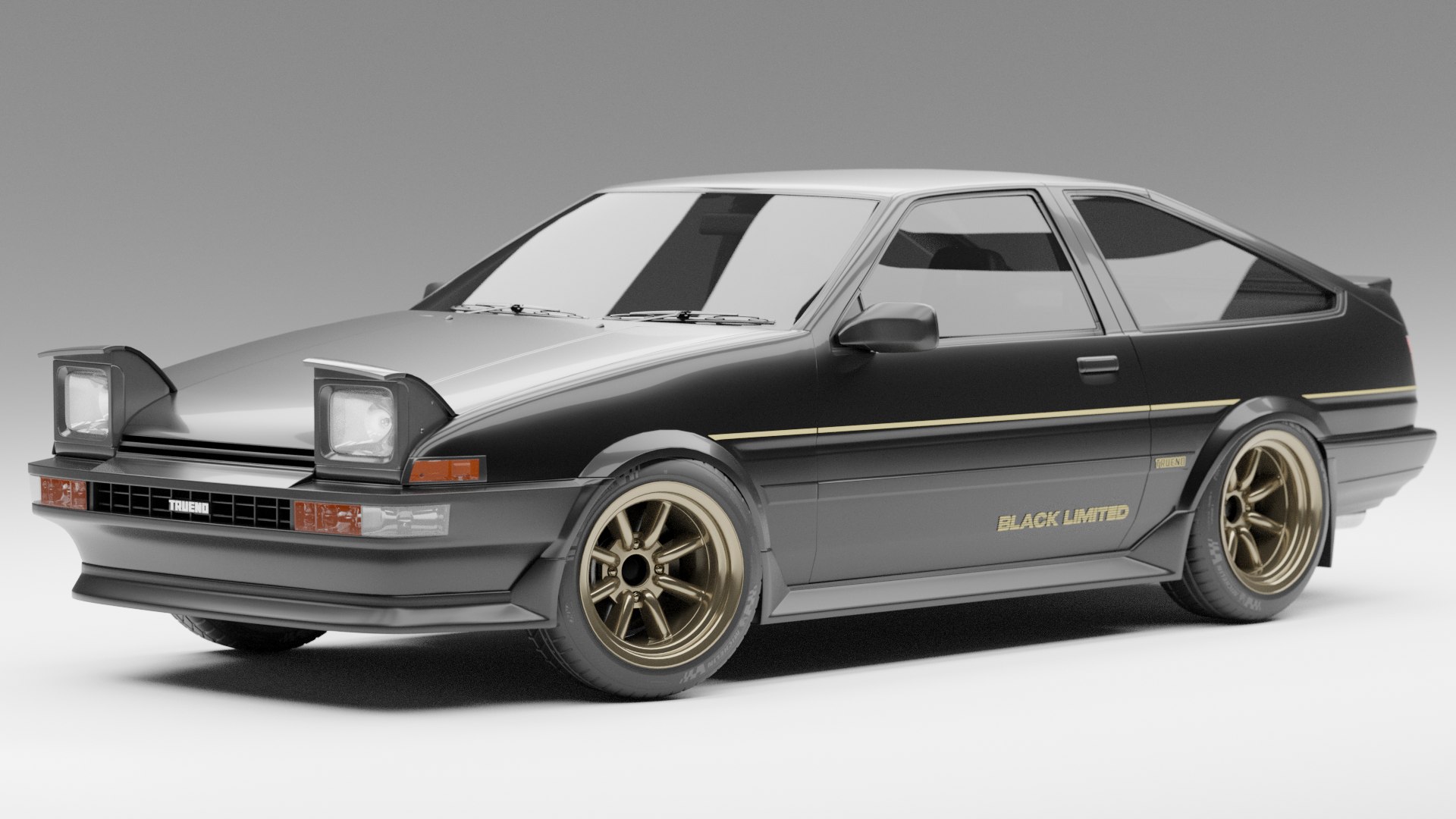 Toyota Ae86 Rigged 3D Model - TurboSquid 2111087