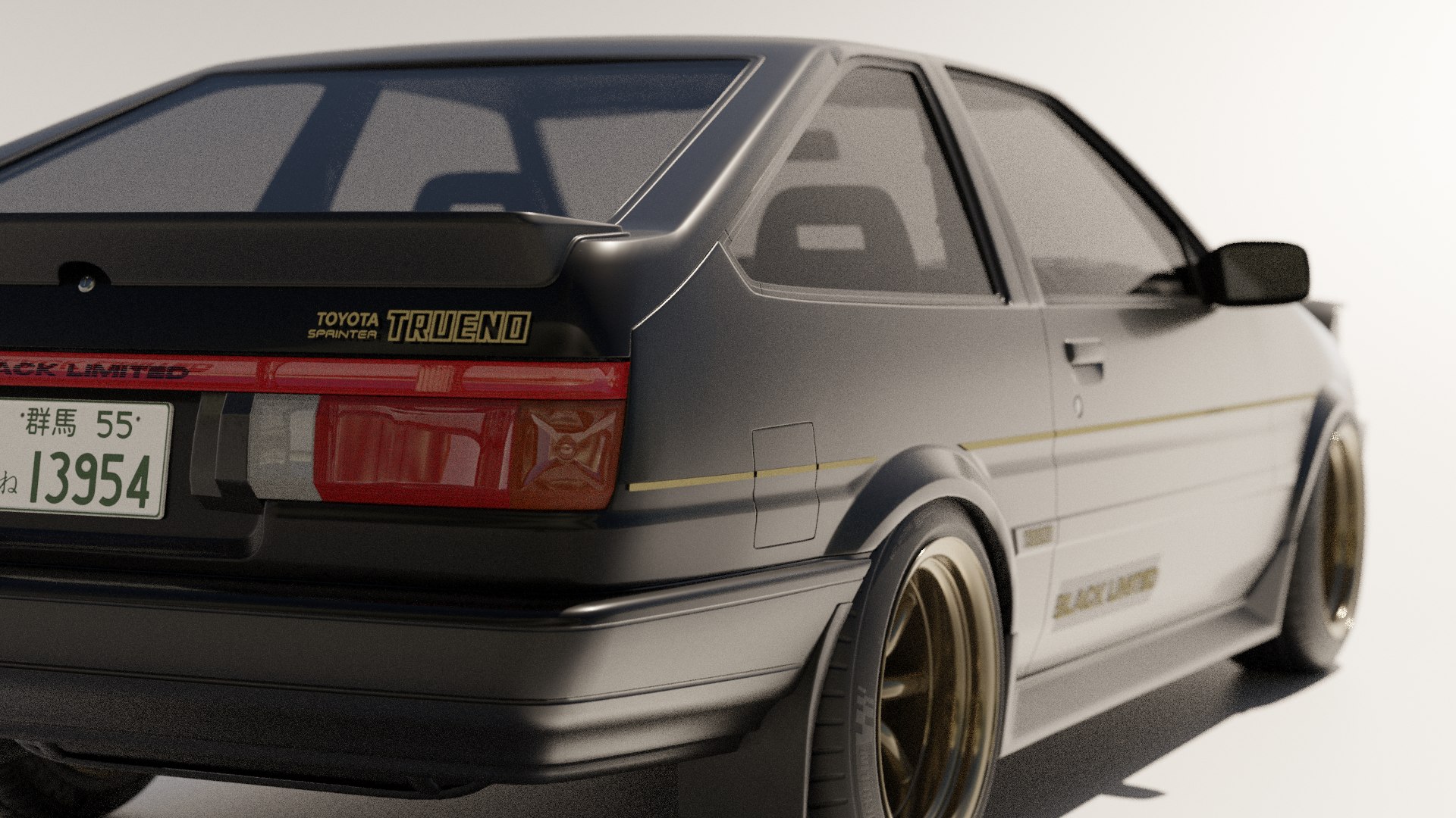 Toyota Ae86 Rigged 3D Model - TurboSquid 2111087