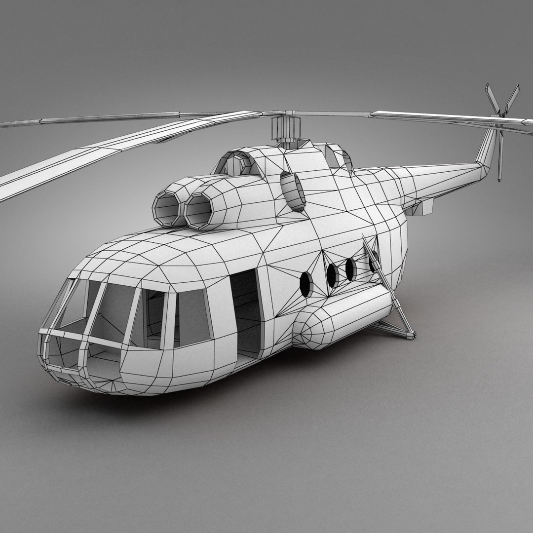 3d Rusty Helicopter