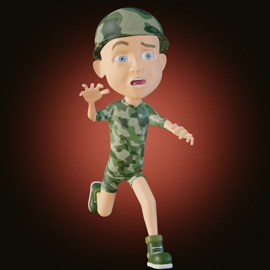 Character FK IK Rig Full Complete 3d Model - Soldier Boy Blender 3D ...