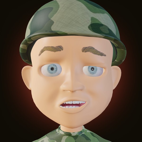 Character FK IK Rig Full complete 3d model - soldier boy Blender 3D 모델 ...
