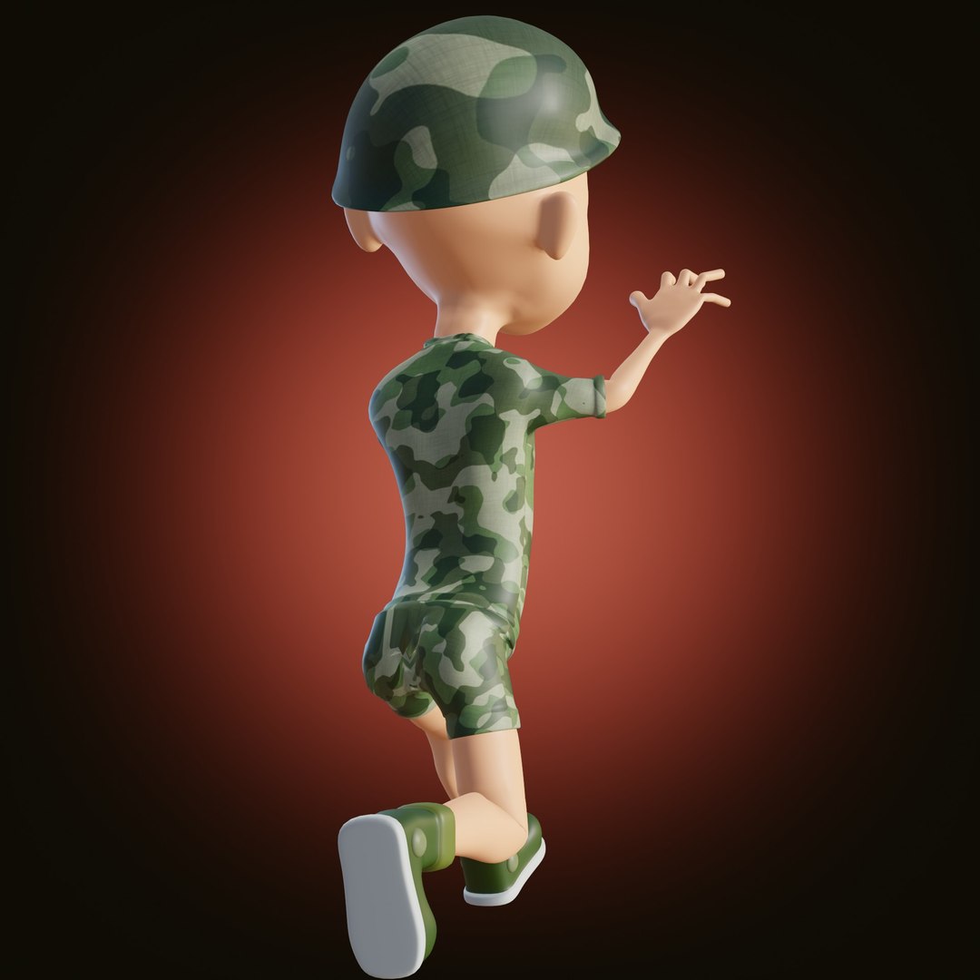 Character FK IK Rig Full Complete 3d Model - Soldier Boy Blender 3D ...