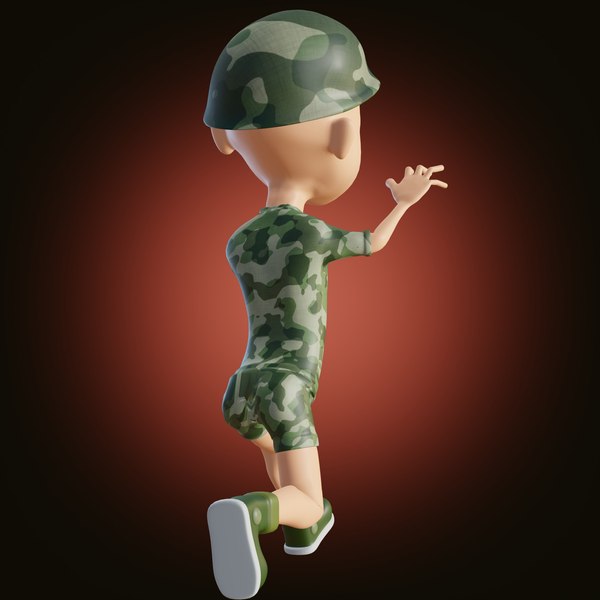 Character FK IK Rig Full complete 3d model - soldier boy Blender 3D 모델 ...
