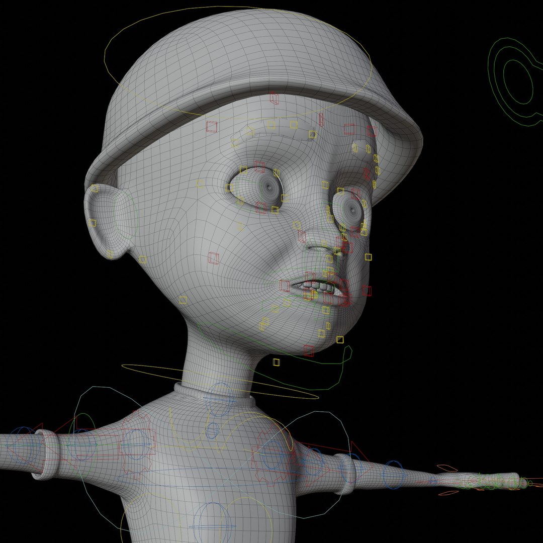Character FK IK Rig Full complete 3d model - soldier boy Blender 3D ...
