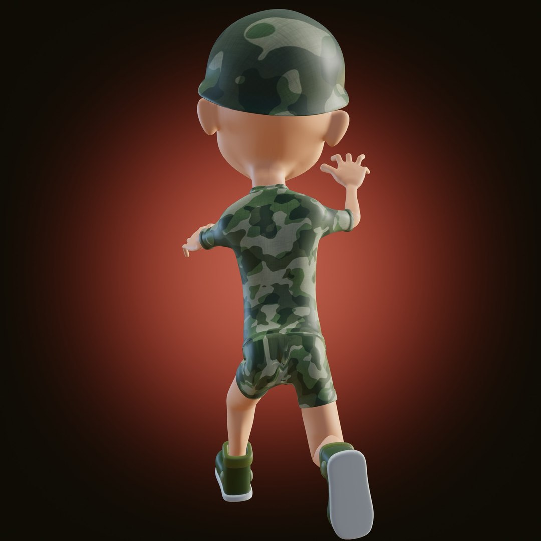 Character FK IK Rig Full Complete 3d Model - Soldier Boy Blender 3D ...