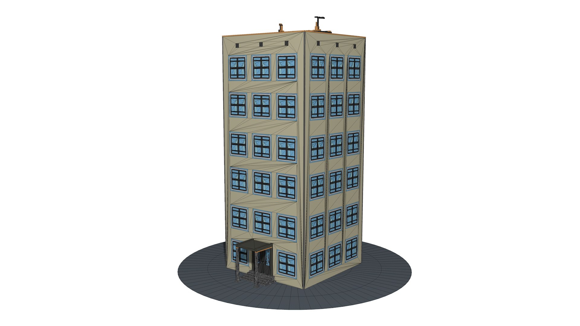 Building-House 3D Model - TurboSquid 1778678