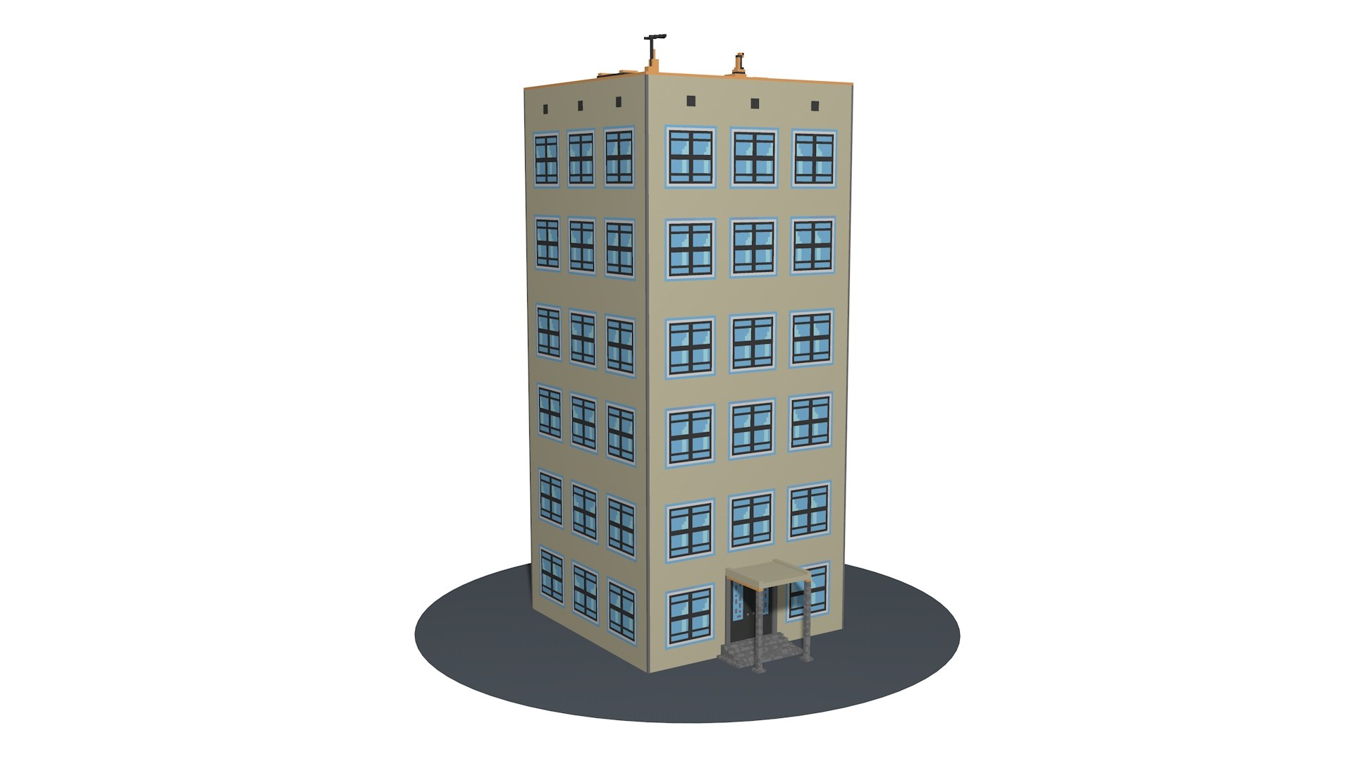 Building-House 3D Model - TurboSquid 1778678