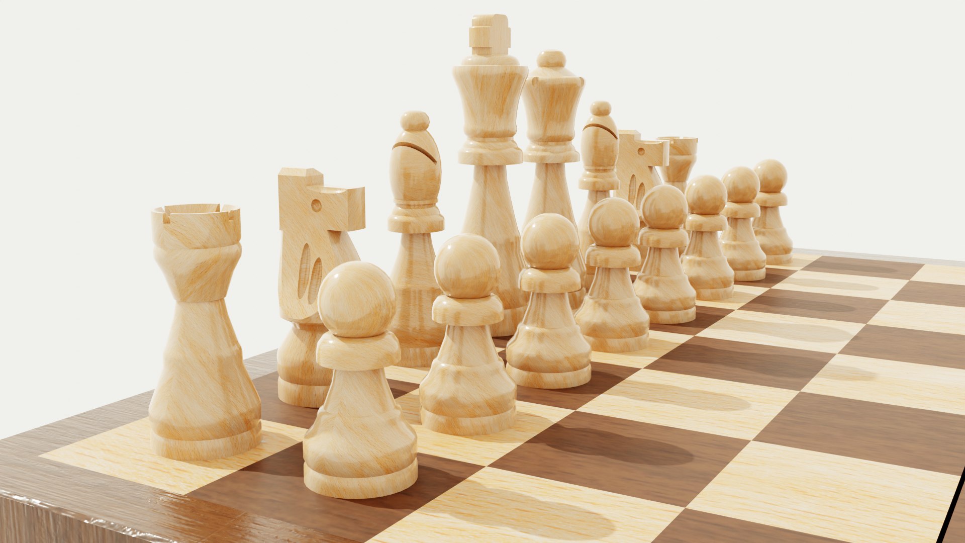 Chess Set 3D Model - TurboSquid 1971486