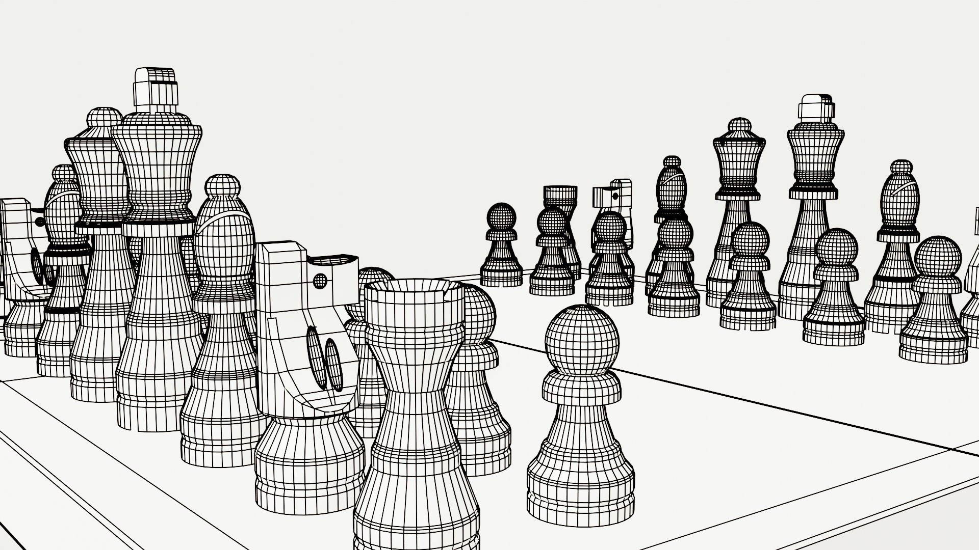 Chess Set 3D Model - TurboSquid 1971486
