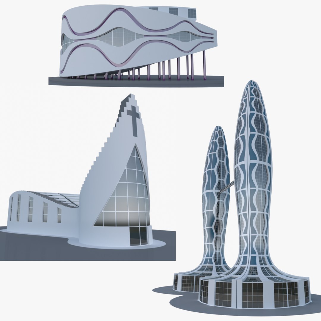 3D Modern Buildings Collection - TurboSquid 1906035