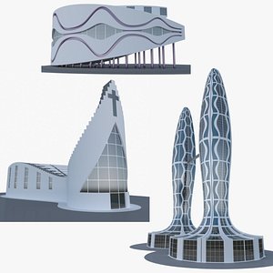 Futuristic Building Blender Models for Download | TurboSquid