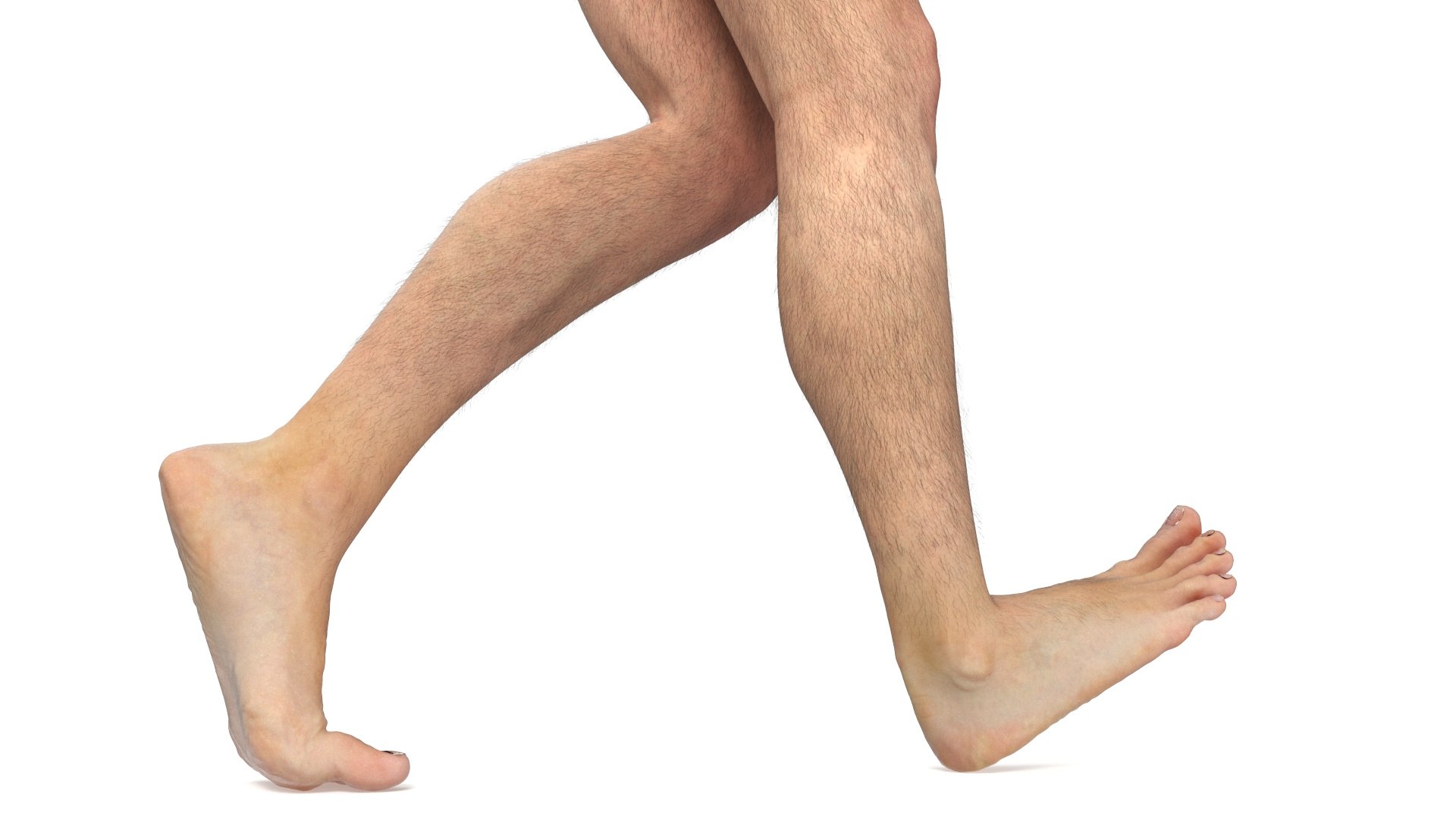 3D Realistic Male Legs In A Walking Pose - TurboSquid 2262569