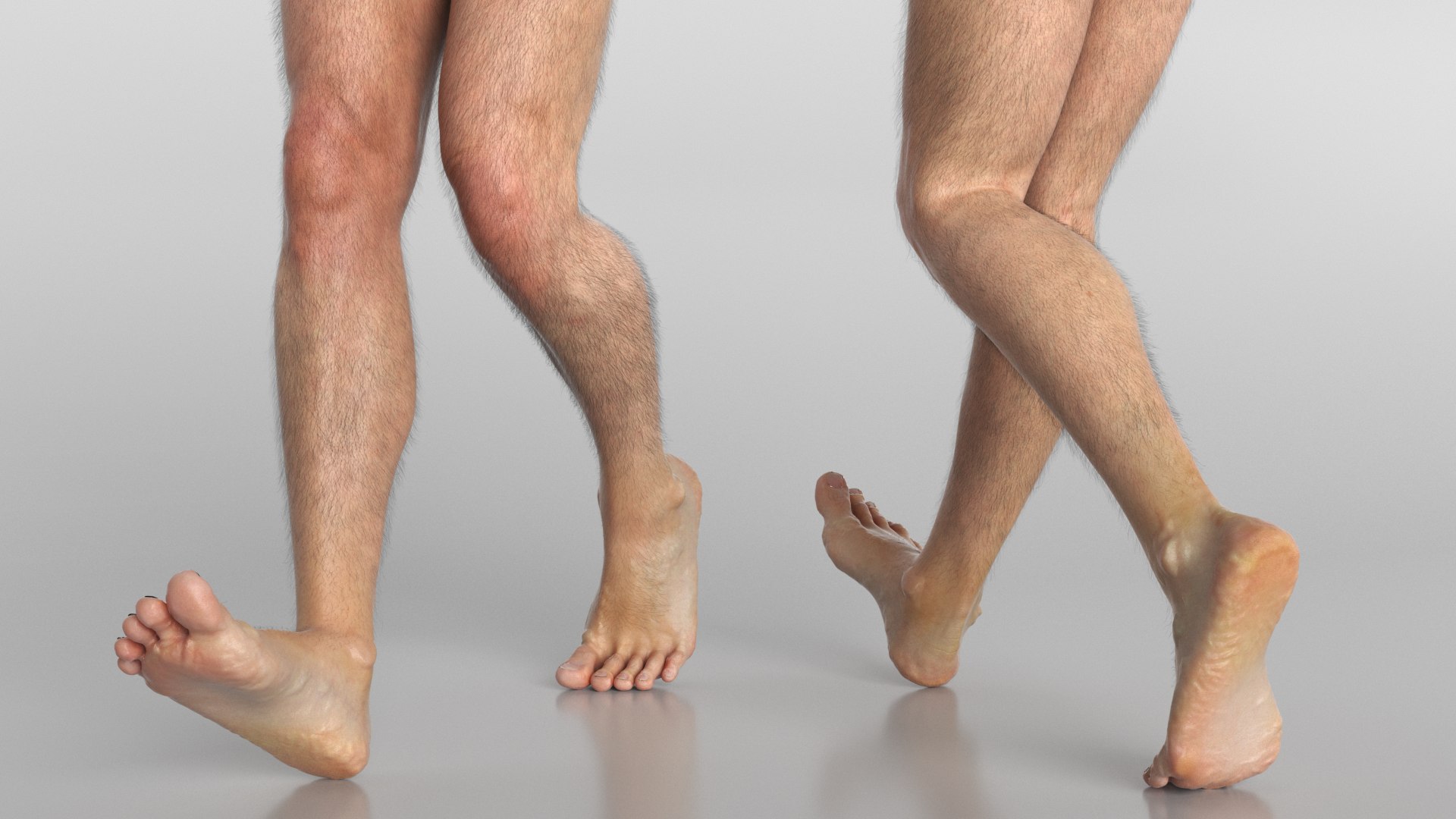 3D Realistic Male Legs In A Walking Pose - TurboSquid 2262569