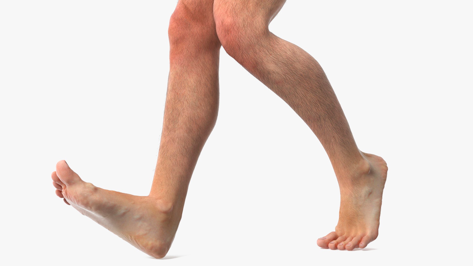 3D Realistic Male Legs In A Walking Pose - TurboSquid 2262569