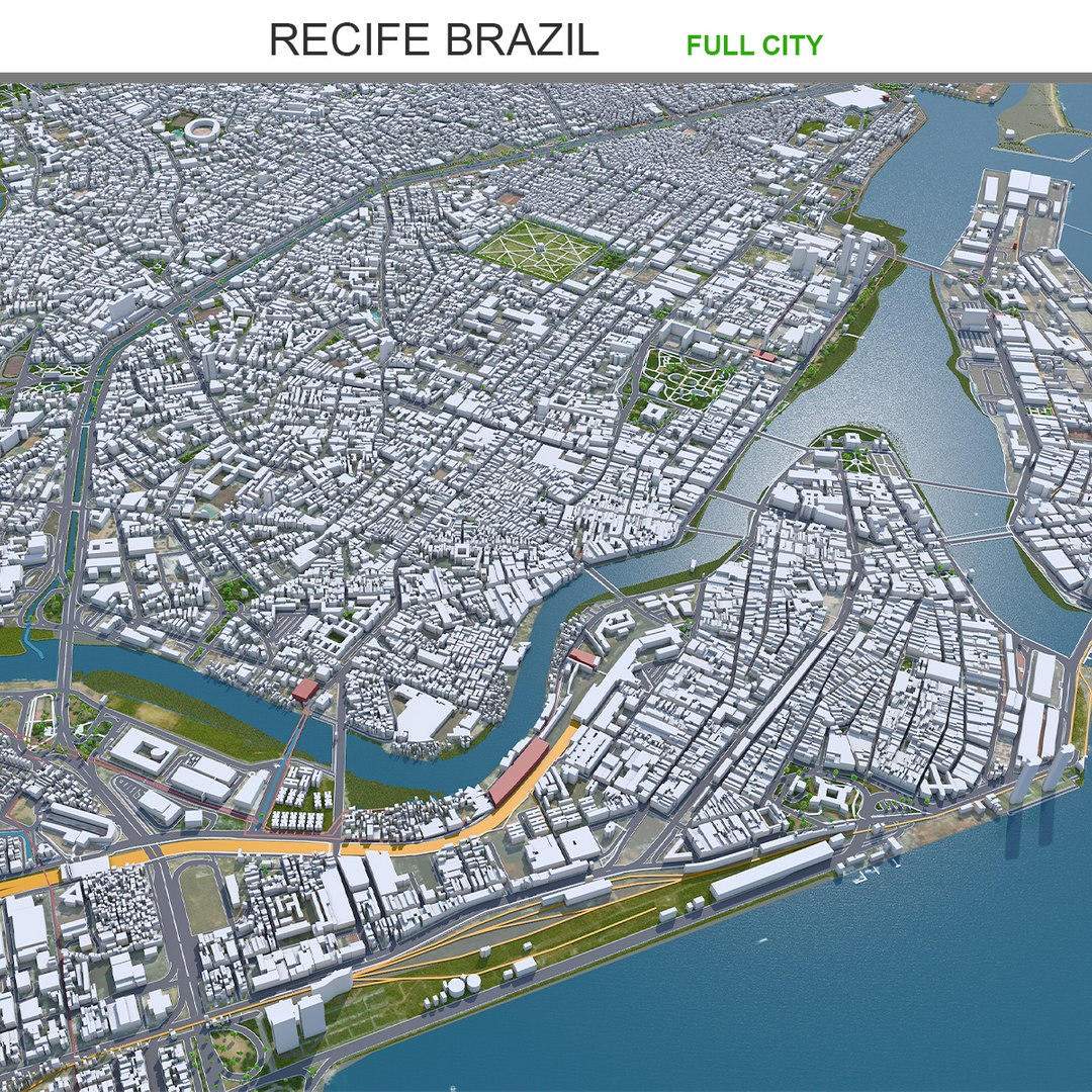 3D Recife Brazil Model - TurboSquid 2135163