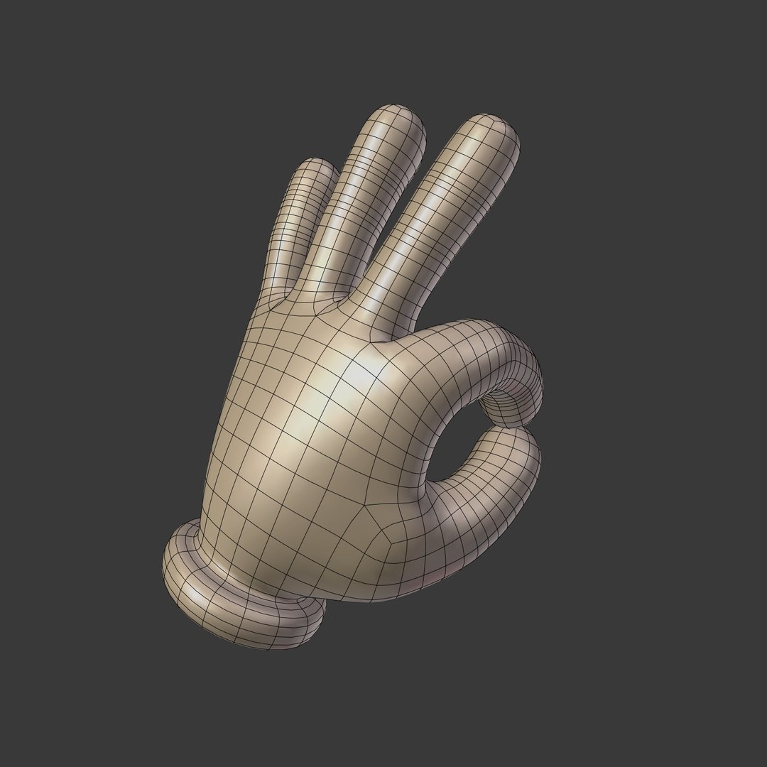 3D cartoon hand model - TurboSquid 1306965