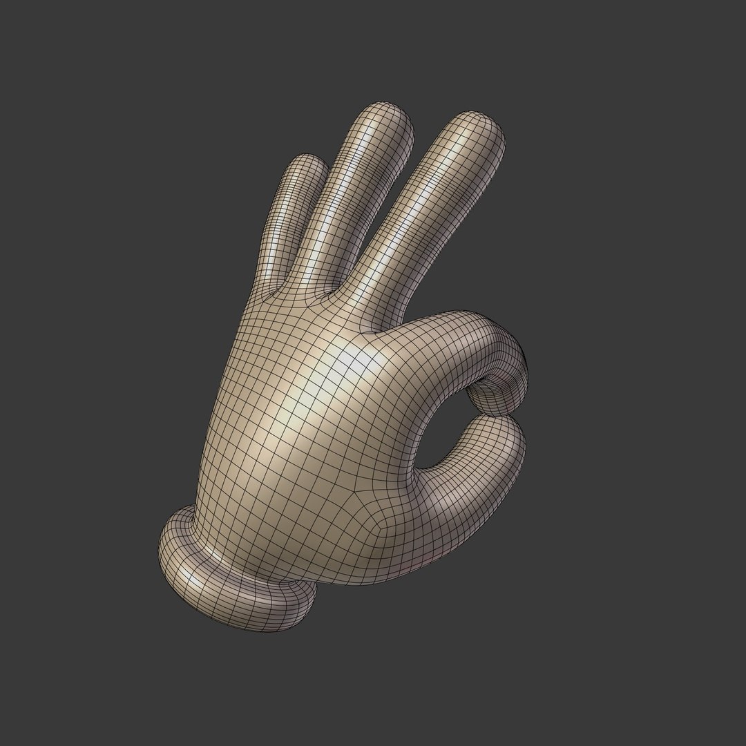 3D cartoon hand model - TurboSquid 1306965