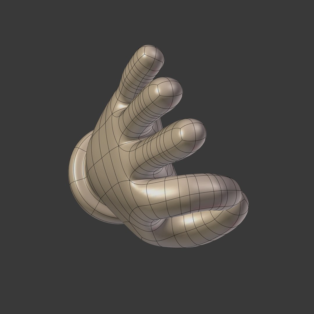 3D cartoon hand model - TurboSquid 1306965