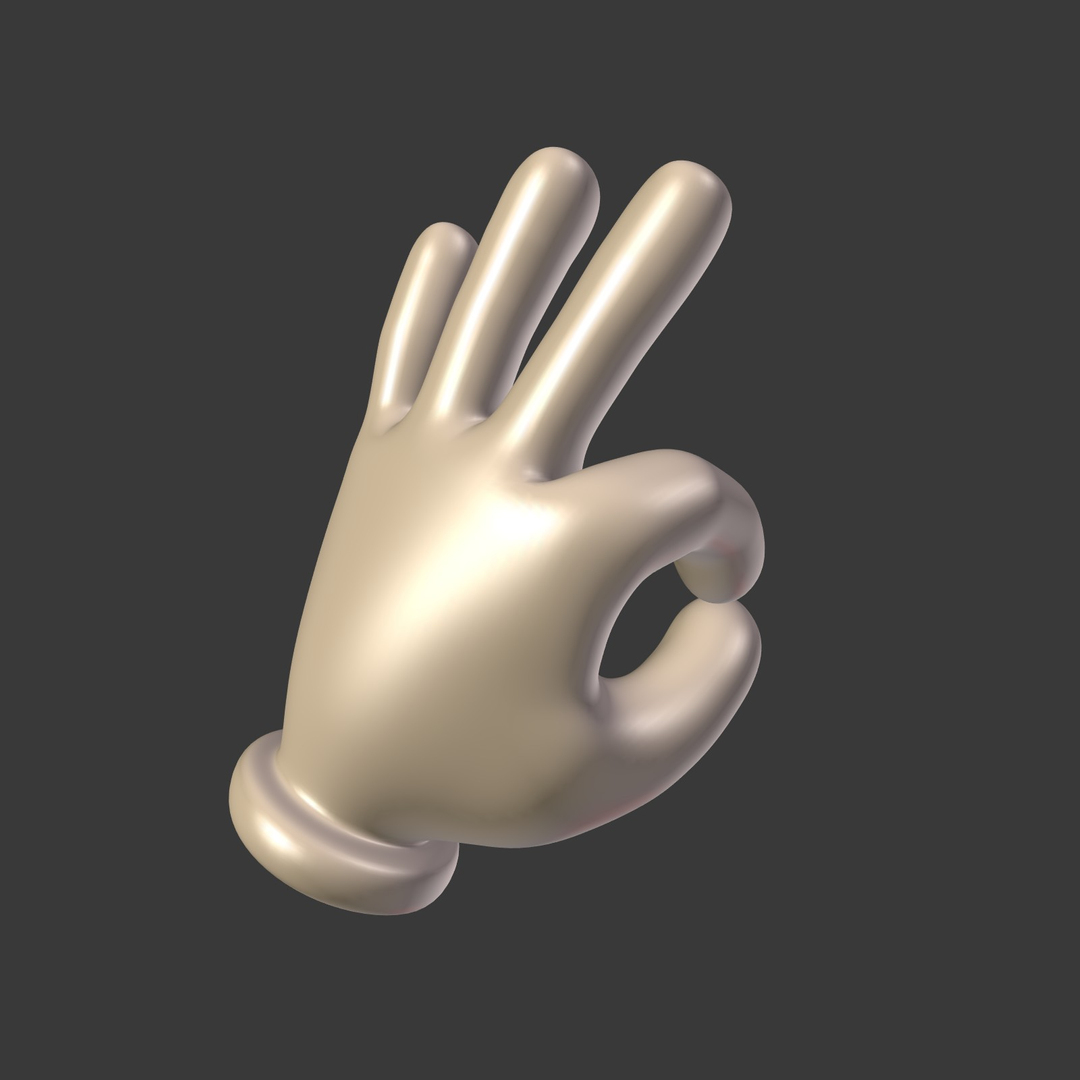 3D cartoon hand model - TurboSquid 1306965
